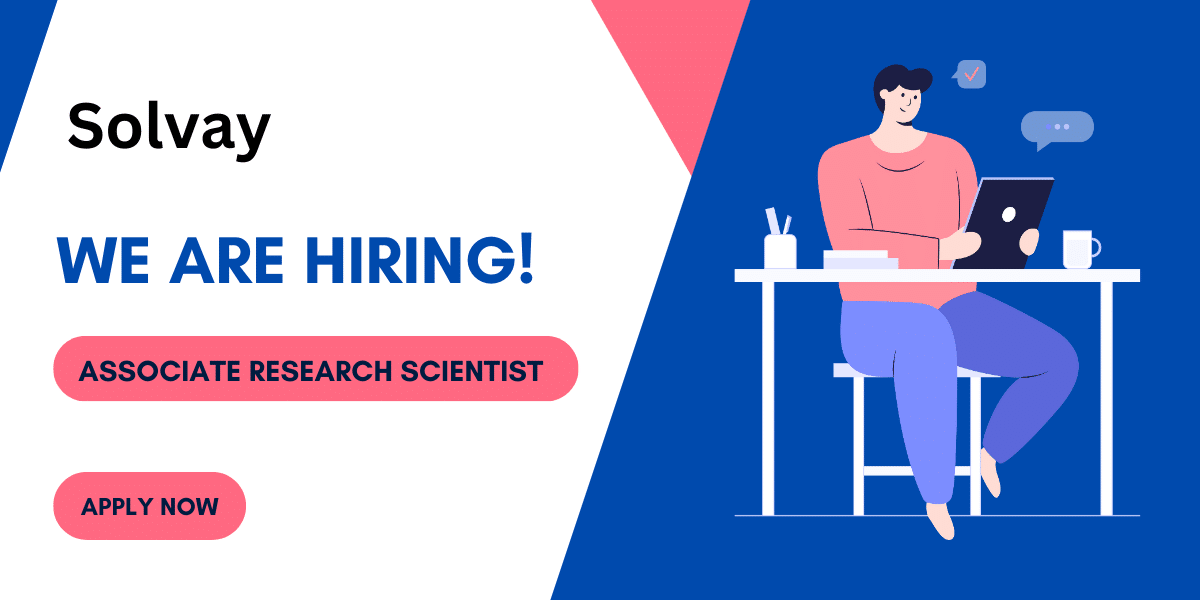 PhD Chemistry Freshers Job - Research Scientist at Solvay