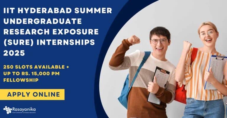 IIT Hyderabad SURE Internships 2025 - Apply Online