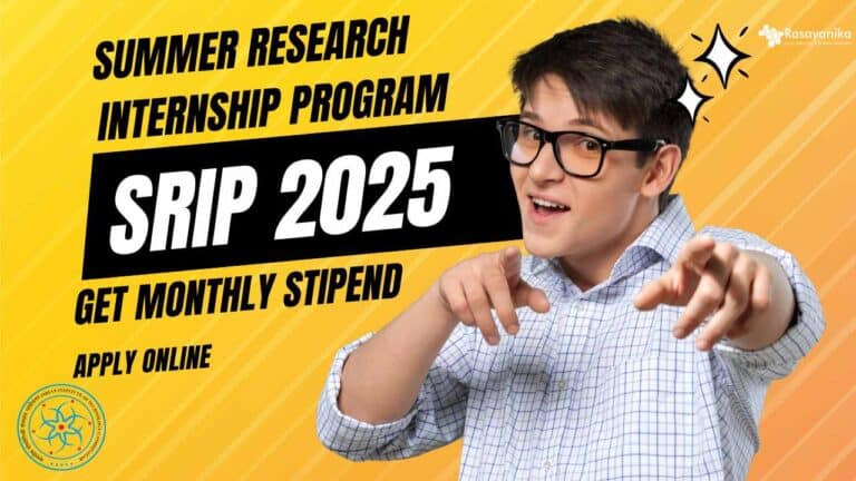 Summer Research Internship 2025 SRIP at IITGN, Apply Online