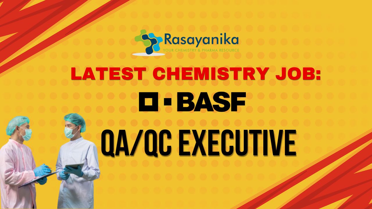 QA/QC Executive at BASF SE – Apply for a Key Quality Role