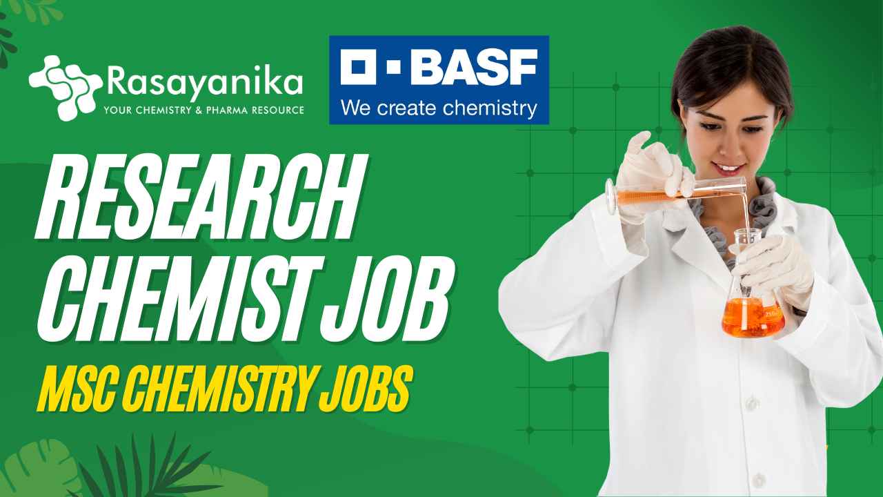 Research Chemist Job at BASF Chemicals India – MSc Chemistry