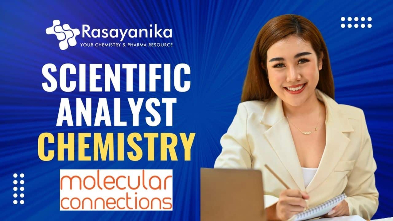 Scientific Analyst Chemistry Job at Molecular Connections, Apply
