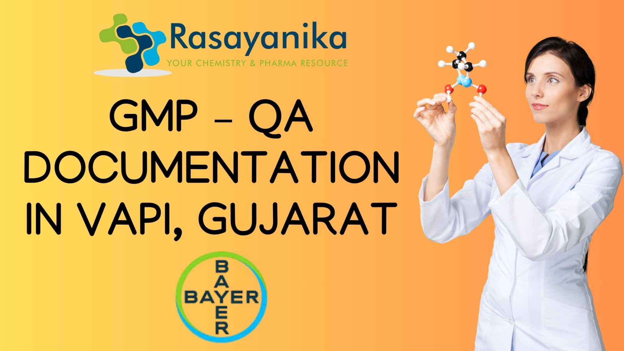 QA Documentation At Bayer In Vapi, Gujarat - Apply Now