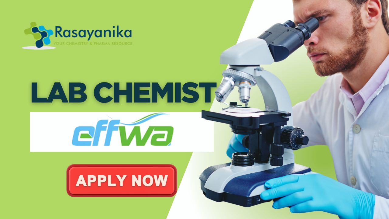 Lab Chemist Job in Durgapur – Effwa Infra Hiring Now