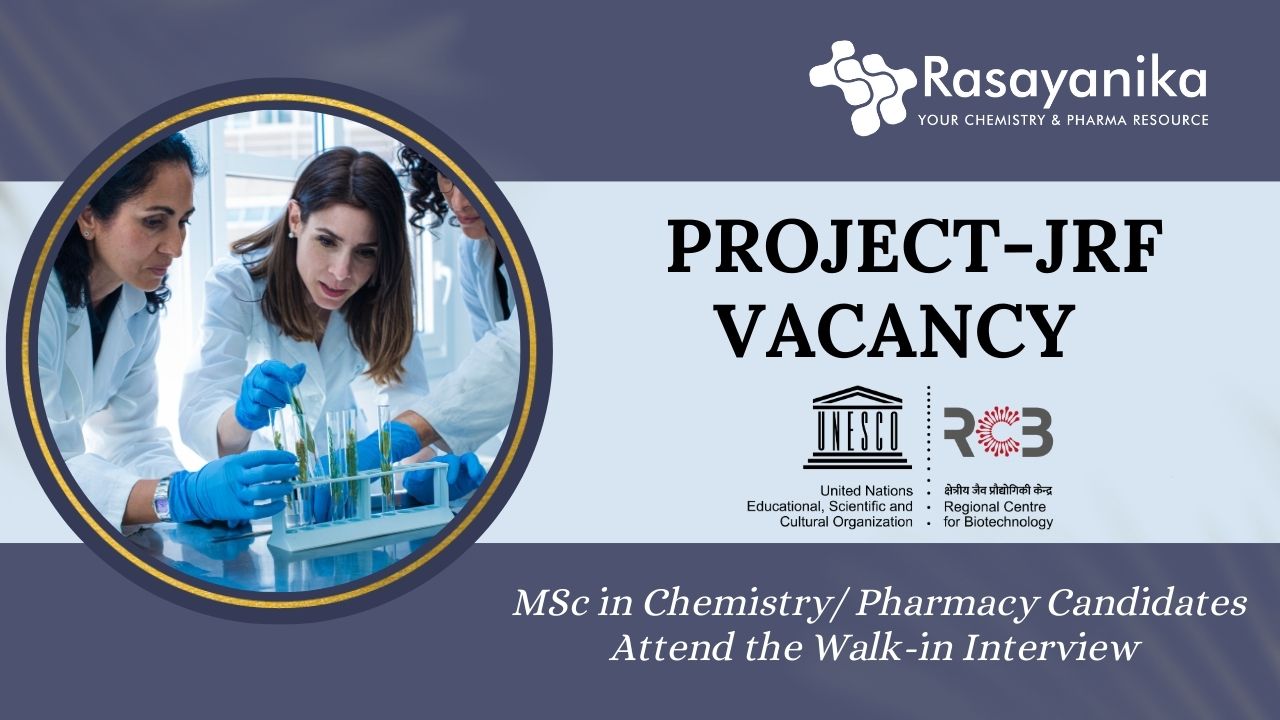 Project-JRF Vacancy at RCB