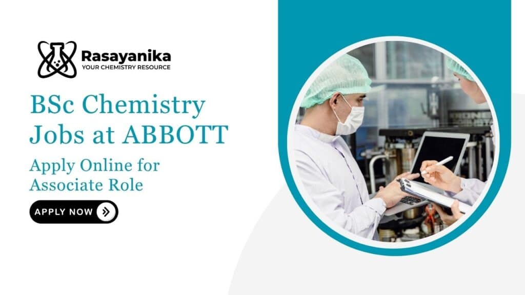 BSc Chemistry Regulatory Affairs Jobs - Abbott