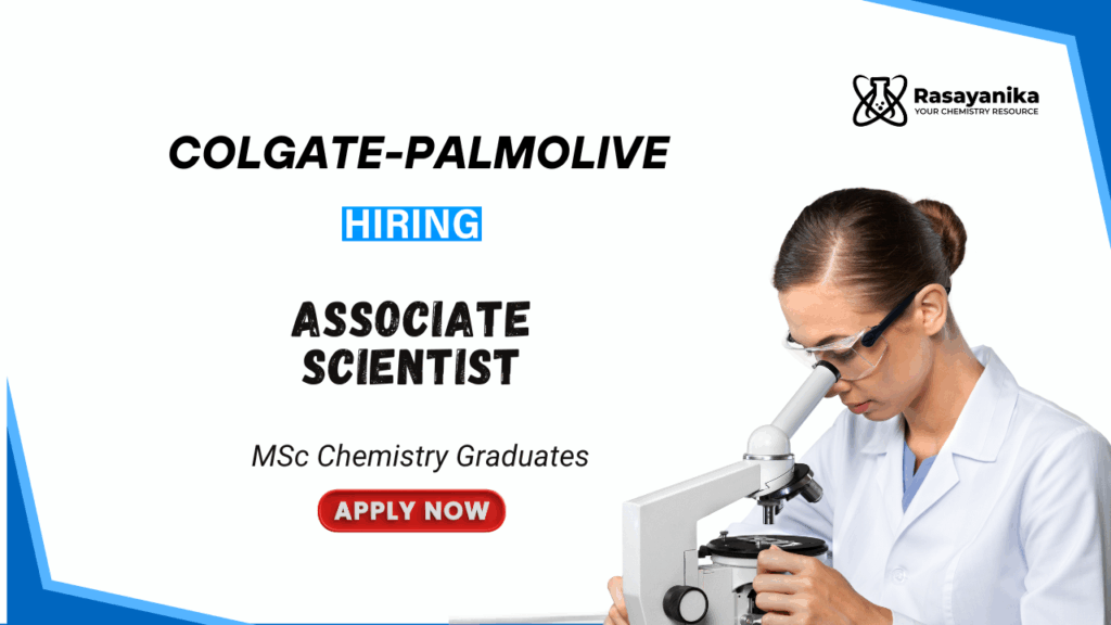 Associate Scientist Jobs at Colgate-Palmolive