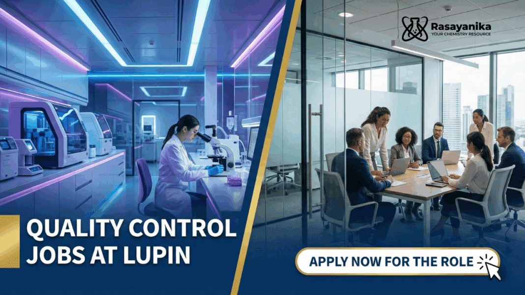 Quality Control Jobs at Lupin | Apply Now for the Role