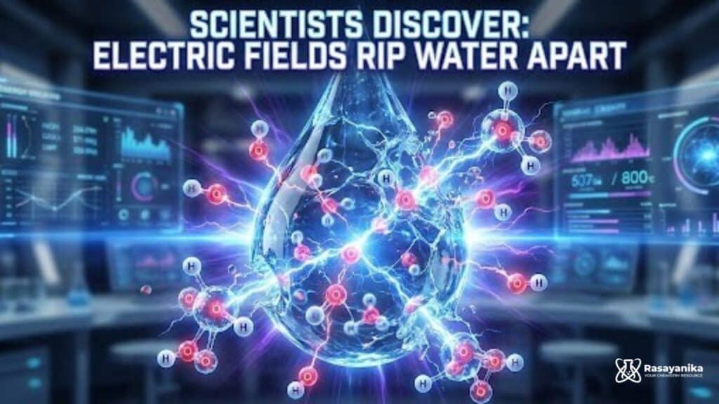 Scientists Discover Electric Fields Change How Water Breaks Apart
