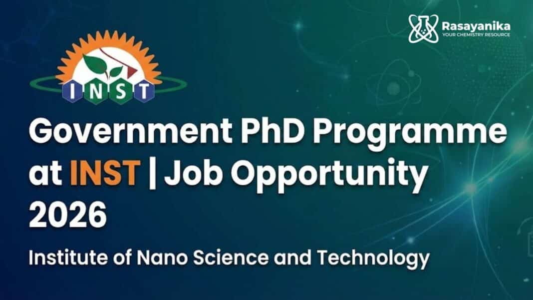 Government Opportunity at INST Mohali | PhD Admission 2026