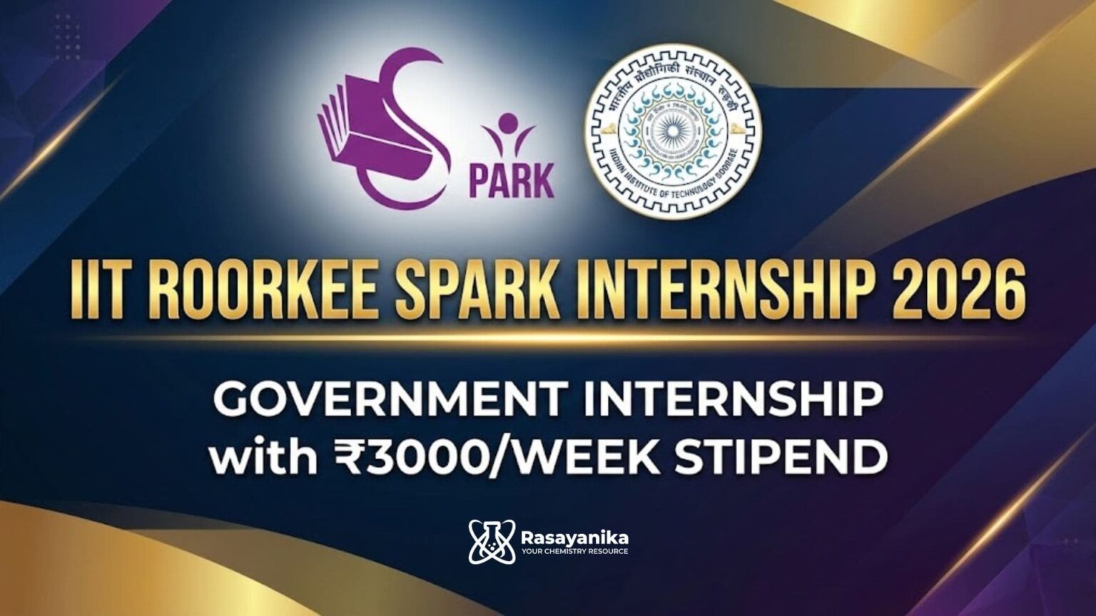 Government Internship at IIT Roorkee | Chemistry Graduates Apply
