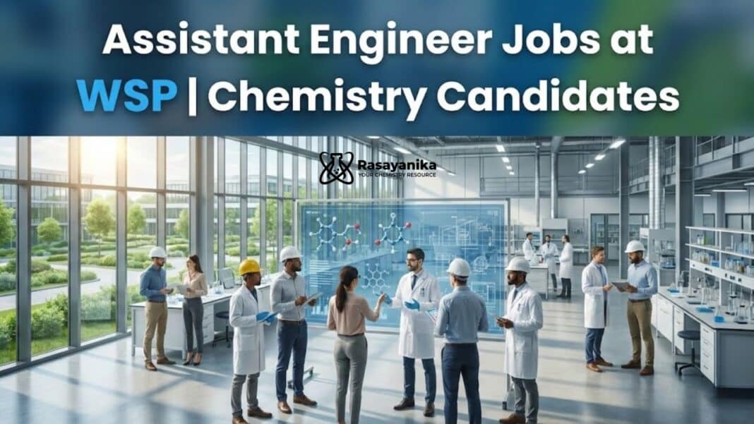 Assistant Engineer Jobs at WSP | Chemistry Candidates Apply