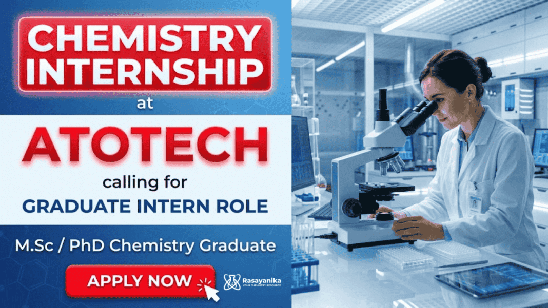 Chemistry Internships at Atotech | graduate intern role | Apply Now
