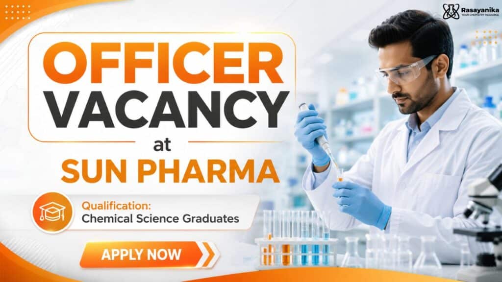 Chemical Science Jobs at Sun Pharma | Production Officer Job