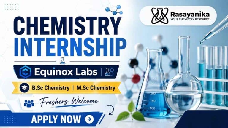 Freshers Chemistry Internship at Equinox Labs | ₹4,000 Monthly Stipend ...